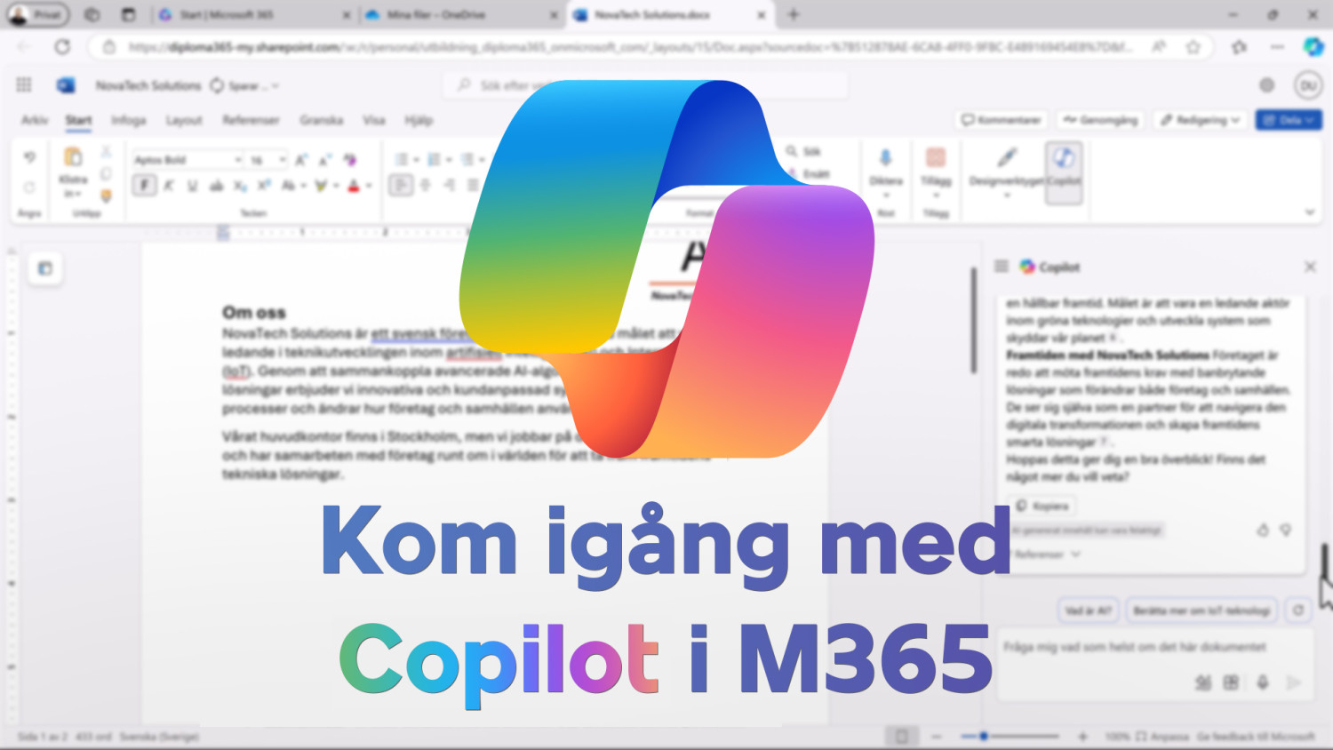Kom igång med Copilot i M365 - Utbildning online