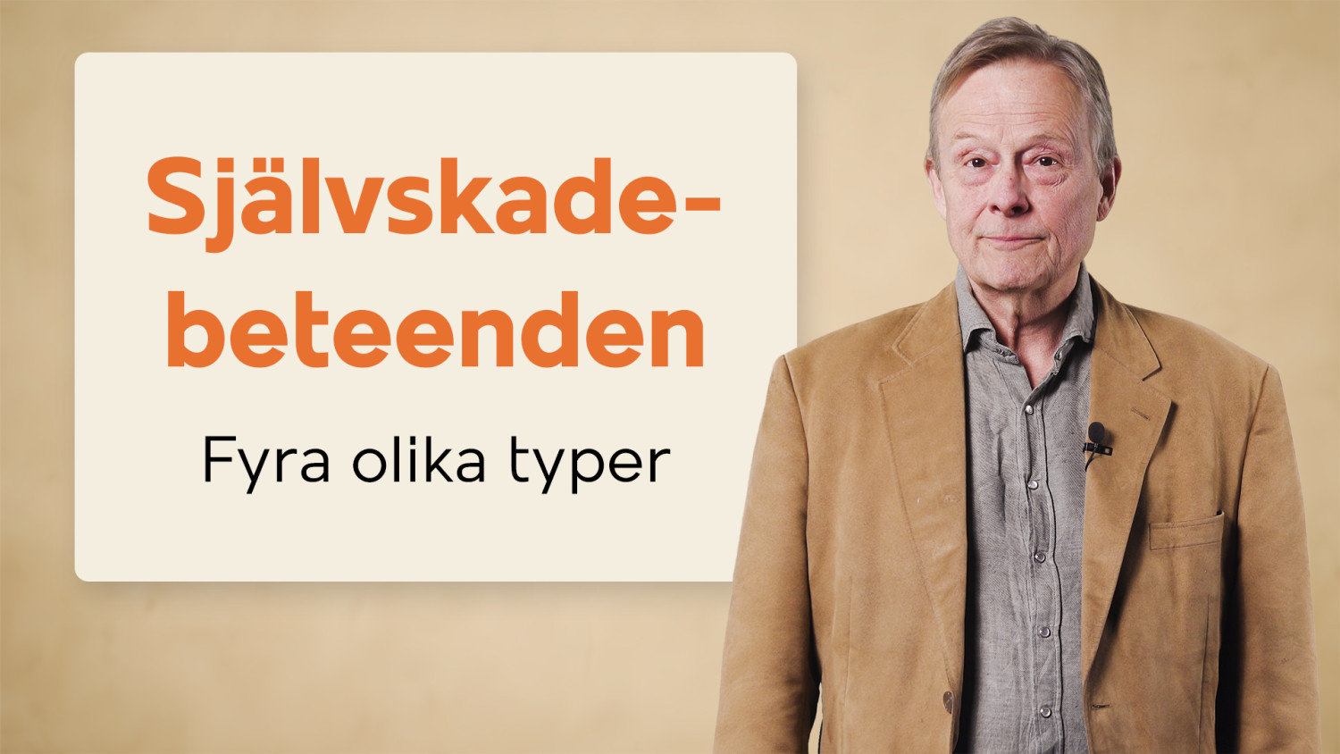 Självskadebeteenden - Fyra olika typer - Utbildning online