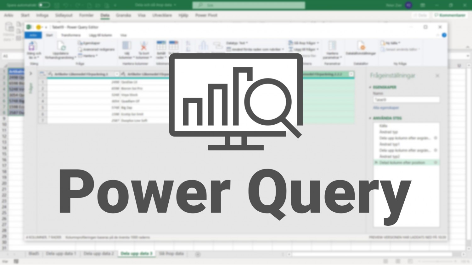 Power Query för Excel - Utbildning online
